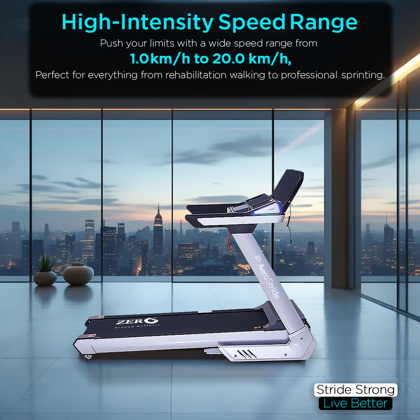 Best Treadmill in Pakistan | ZT-AERO STRIDE Commercial Home Treadmill – Zero HealthCare Pakistan